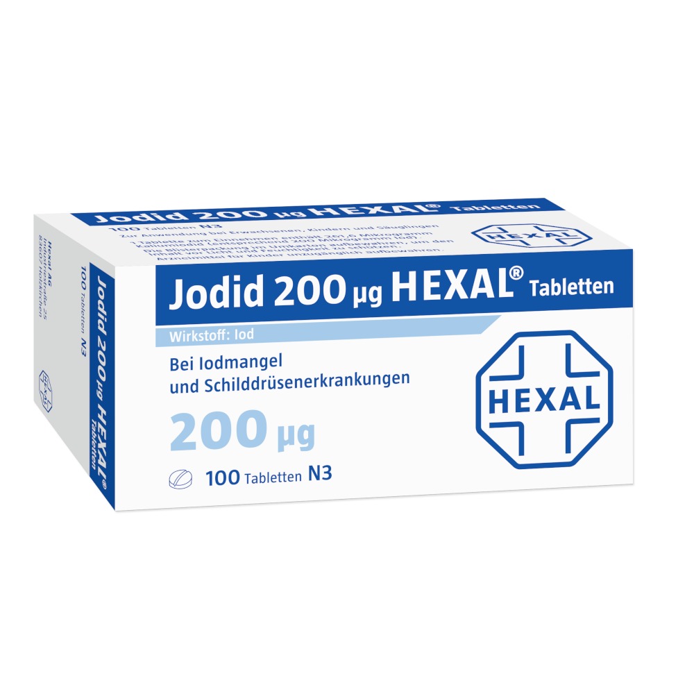 Jodid 200μg HEXAL 100 St Tabletten | 03105998