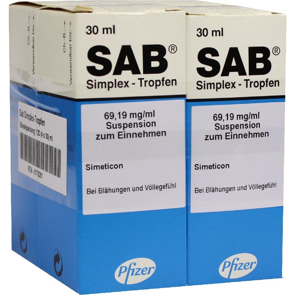Sab simplex 4X30 ml Suspension zum Einnehmen | 00179281